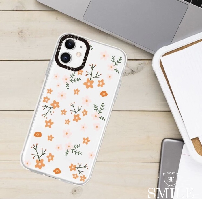 FLOWER PATTERN CLEAR PHONE CASE - Smile Fashion JO