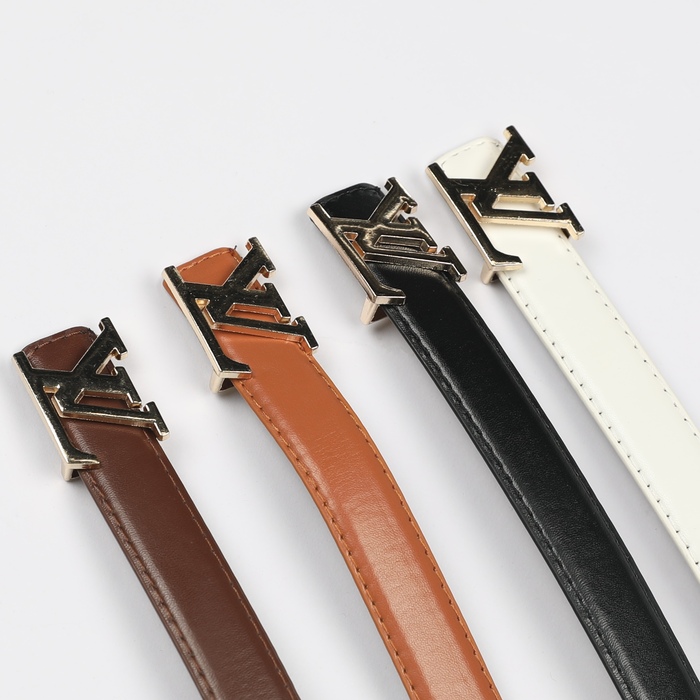 LUXURY LEATHER BELT WITH LV LOGO - Smile Fashion JO