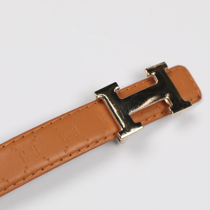 LUXURY LEATHER BELT WITH H LOGO