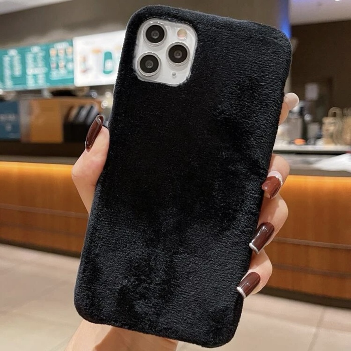 DARK PLUSH IPHONE CASE - Smile Fashion JO