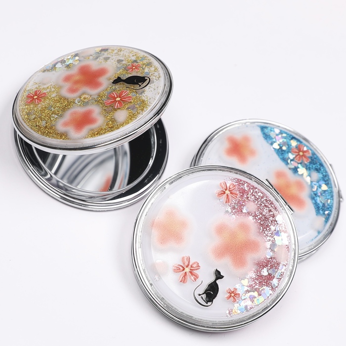 GLITTER MINI POCKET MIRROR - Smile Fashion JO