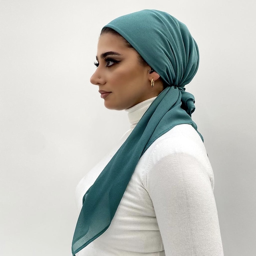 SIMPLE ELEGANT SILK TURBAN (90*90) - Smile Fashion JO